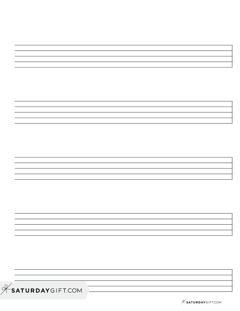 Blank Sheet Music - 100+ Free Printable Staff Paper Templates ...