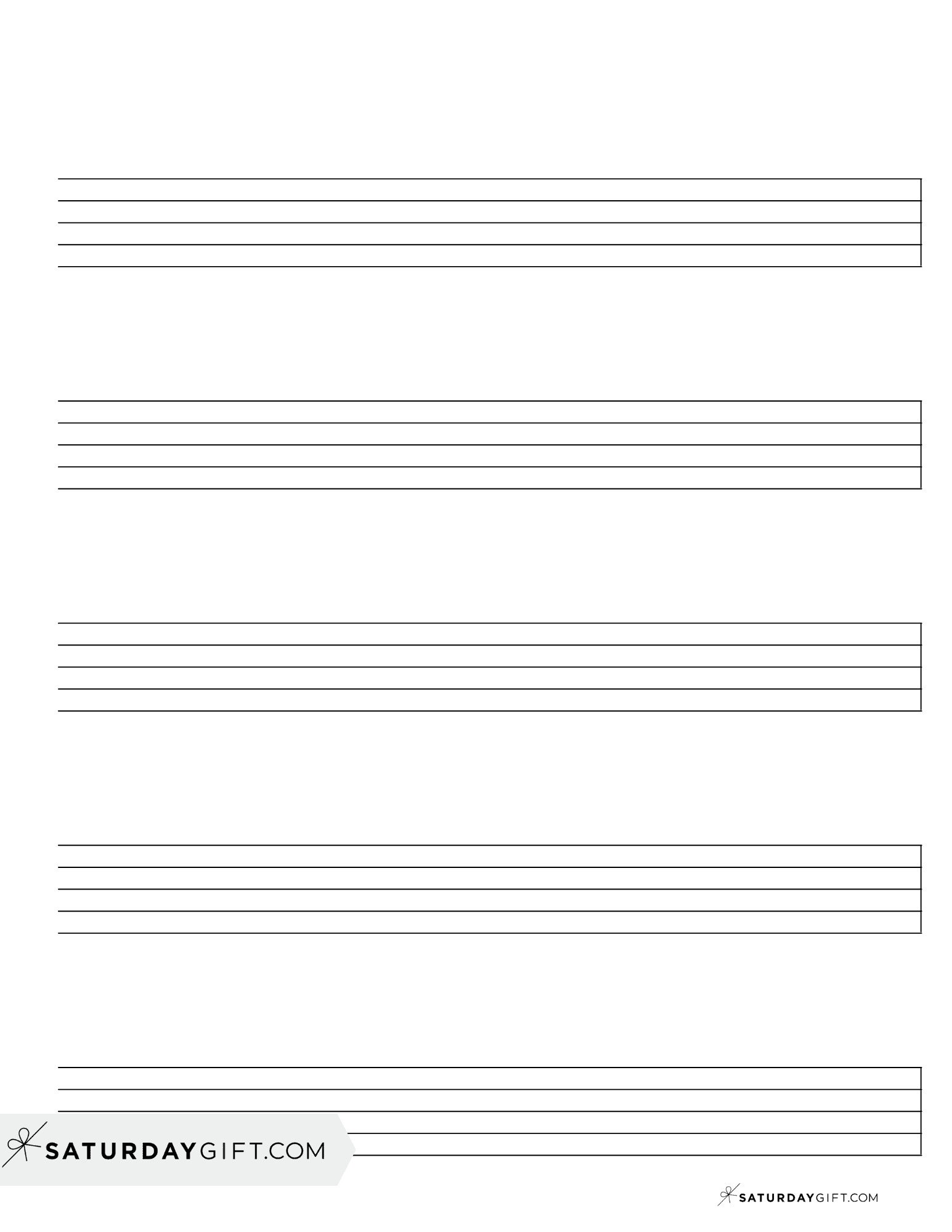 Blank Sheet Music - 100+ Free Printable Staff Paper Templates ...