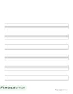 Blank Sheet Music - 100+ Free Printable Staff Paper Templates ...
