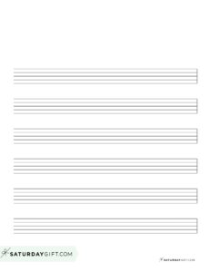 Blank Sheet Music - 100+ Free Printable Staff Paper Templates