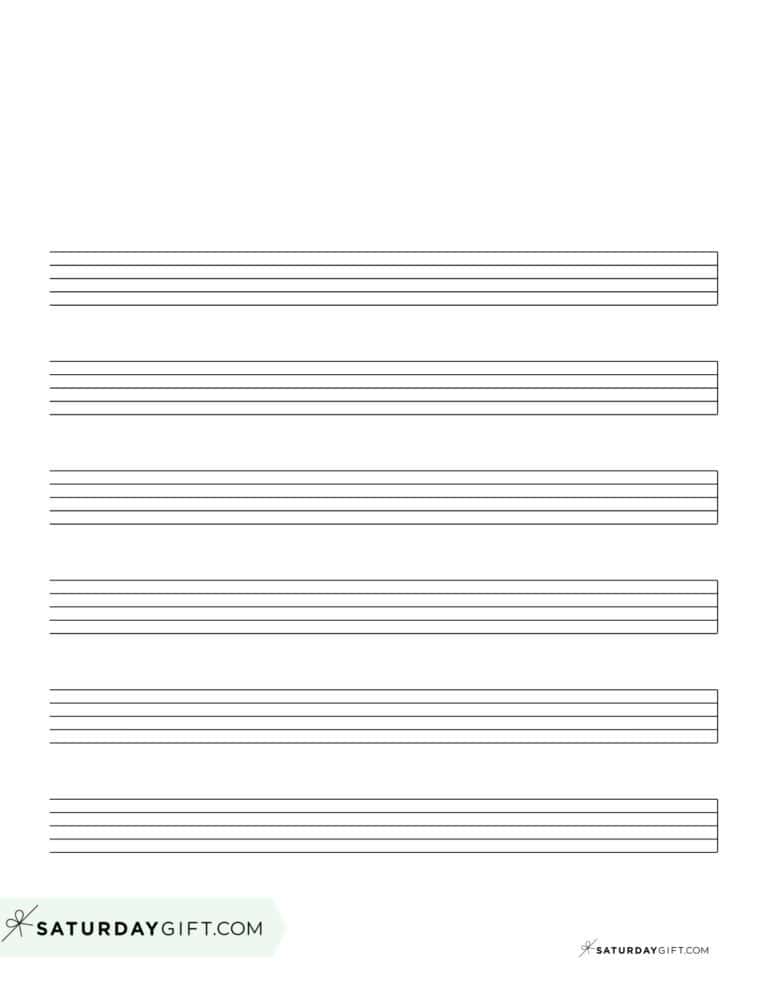 Blank Sheet Music - 100+ Free Printable Staff Paper Templates ...