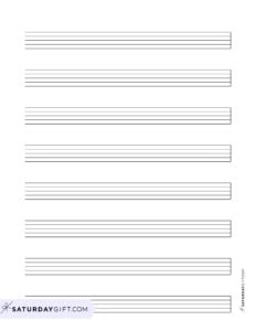 Blank Sheet Music - 100+ Free Printable Staff Paper Templates ...