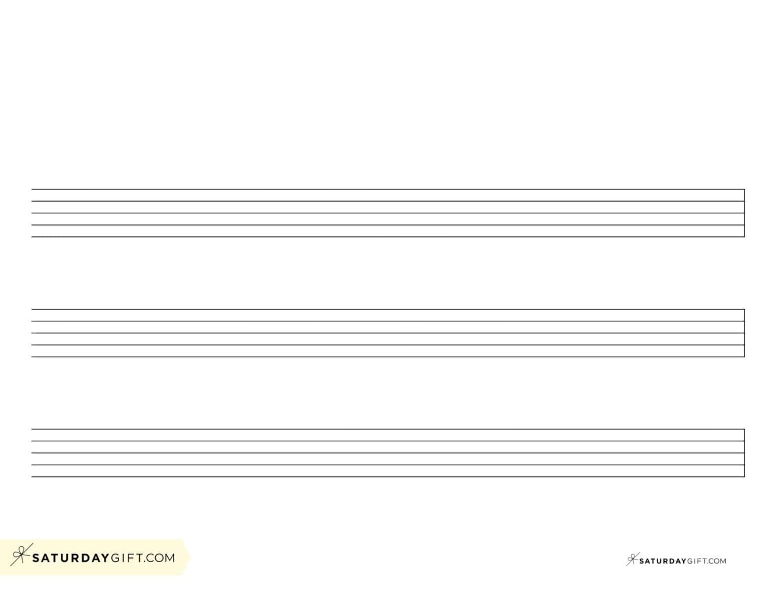 Blank Sheet Music - 100+ Free Printable Staff Paper Templates ...