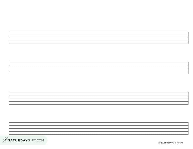 Blank Sheet Music - 100+ Free Printable Staff Paper Templates ...