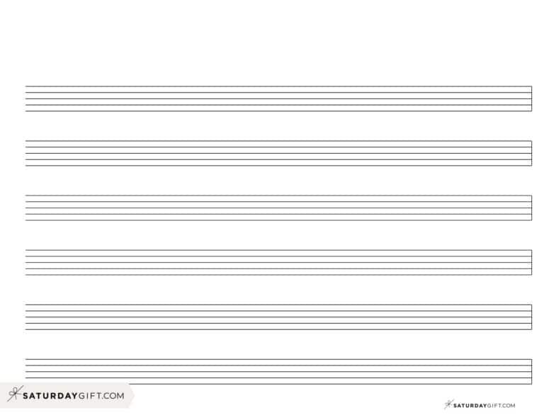 Blank Sheet Music - 100+ Free Printable Staff Paper Templates ...