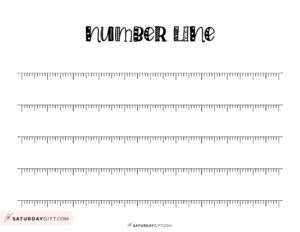 Number Line 1 to 100 & 0 to 100 - 10 Cute & Free Printables