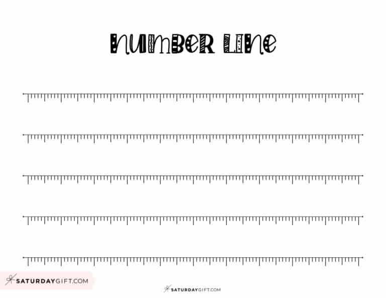 Number Line 1 to 100 & 0 to 100 - 10 Cute & Free Printables