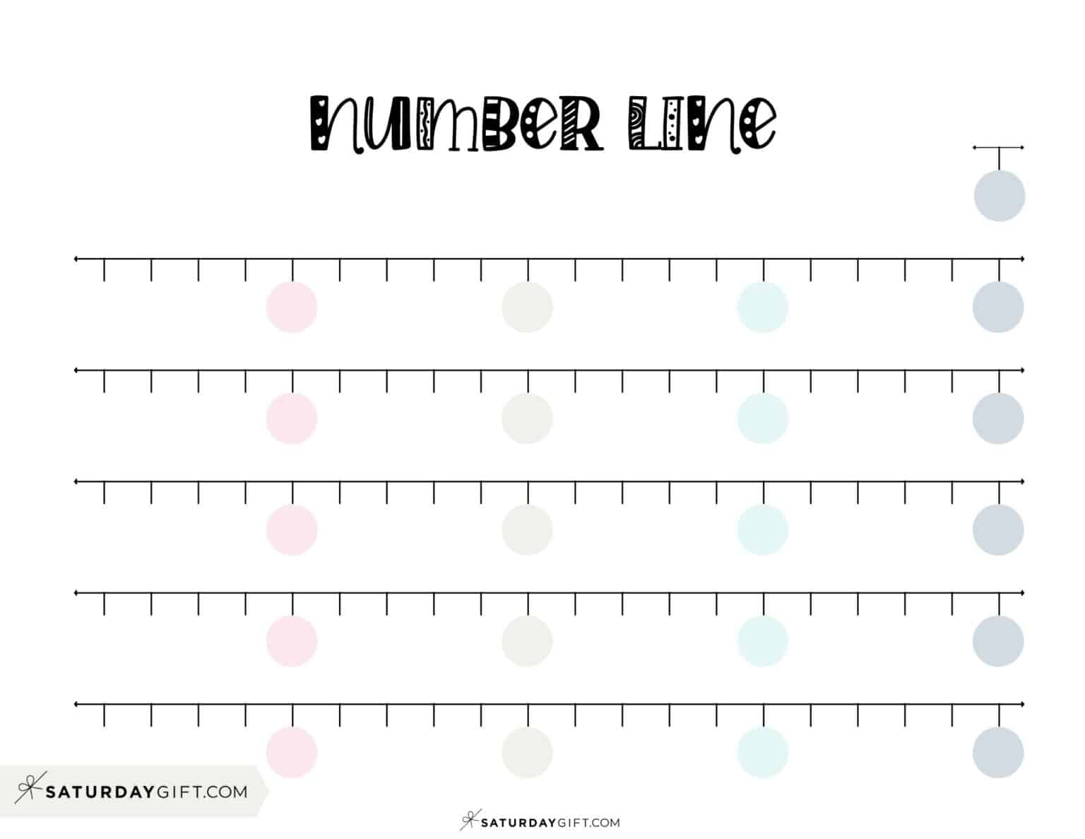 Number Line 1 to 100 & 0 to 100 - 10 Cute & Free Printables