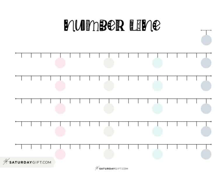 Number Line 1 to 100 & 0 to 100 - 10 Cute & Free Printables