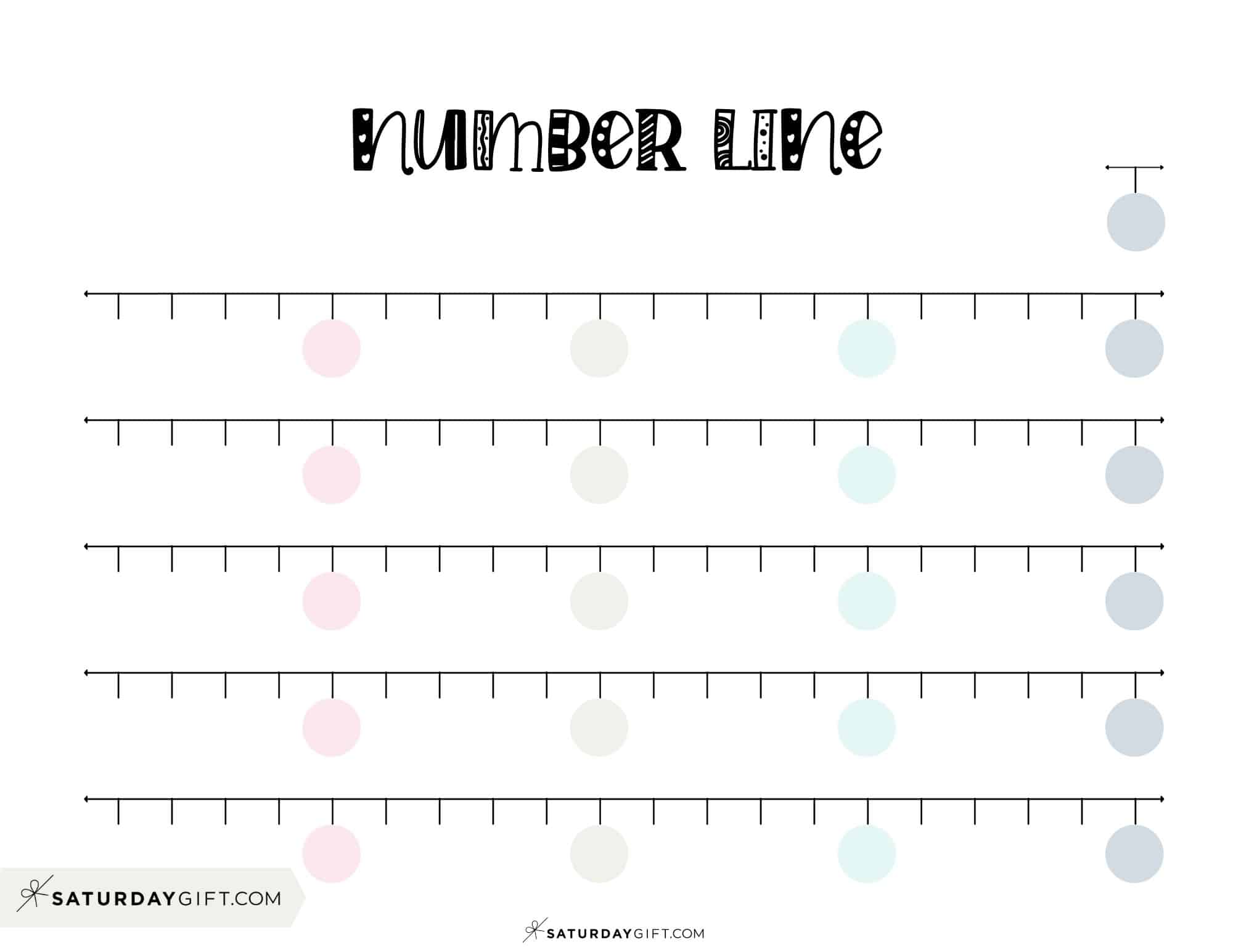 Number Line 1 to 100 & 0 to 100 - 10 Cute & Free Printables