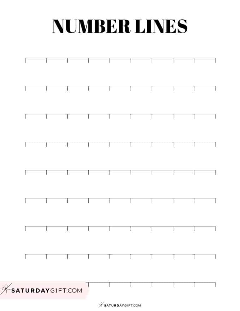 Fraction Number Line - 16 Free Printables and Blank Worksheets