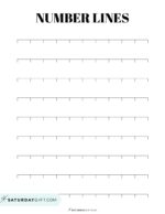 Blank Number Line - 24 Cute & Free Blank Number Lines Worksheets