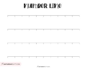 Number Line to 10 - 8 Cute & Free Printables and Blank Worksheets