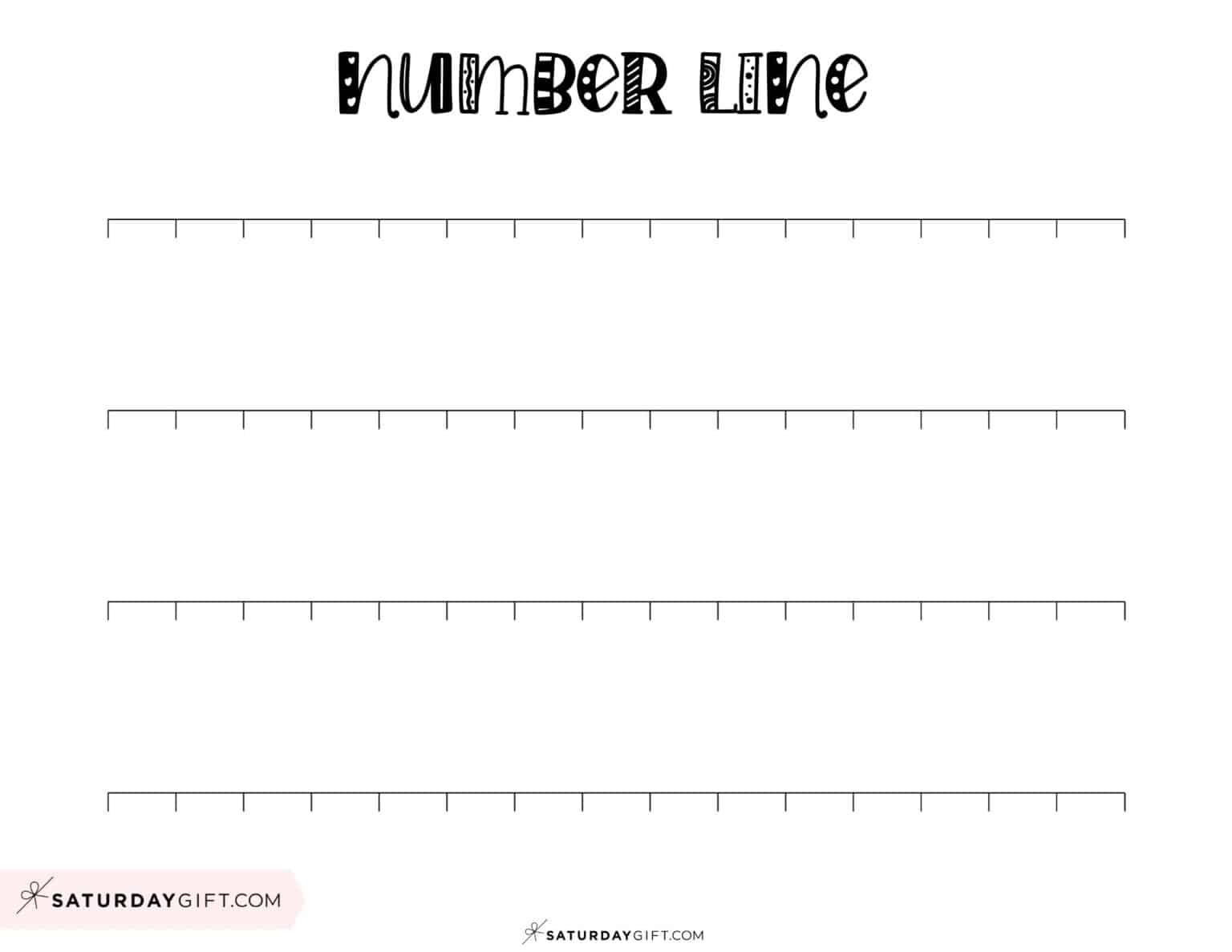 Number Line to 15 - 8 Cute & Free Printables and Blank Worksheets
