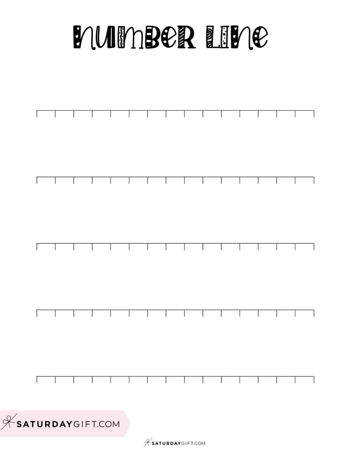 Number Line to 15 - 8 Cute & Free Printables and Blank Worksheets