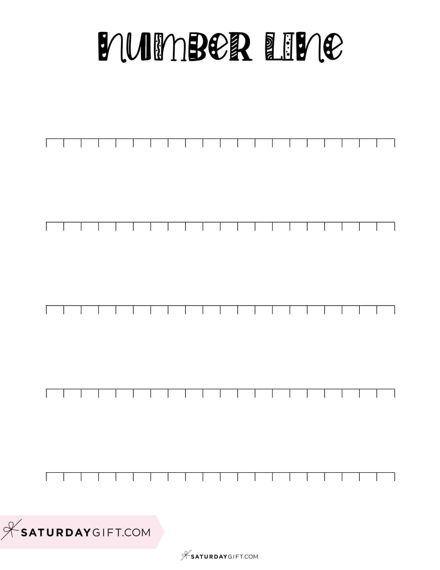Number Line to 20 - 8 Cute & Free Printables and Blank Worksheets