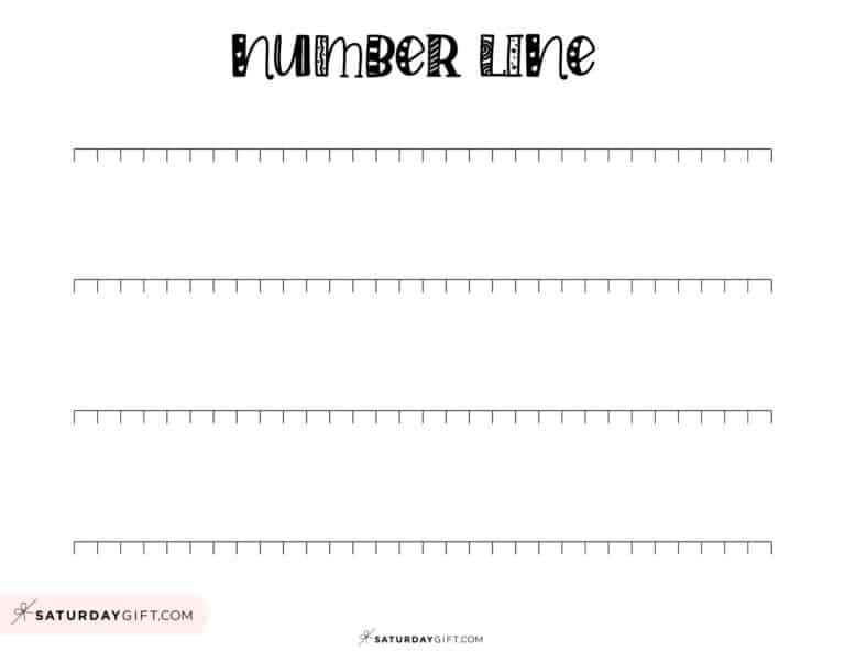 Number Line to 30 - 4 Cute & Free Printables and Blank Worksheets