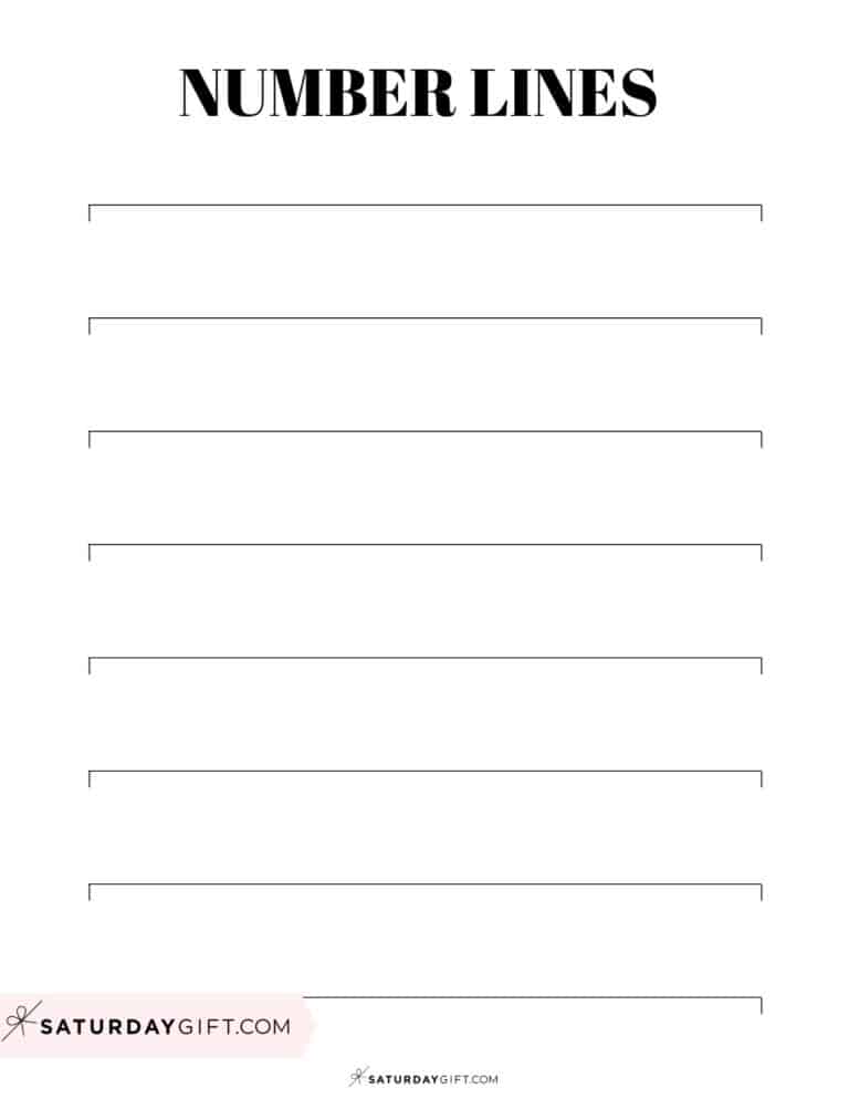 Fraction Number Line - 16 Free Printables and Blank Worksheets