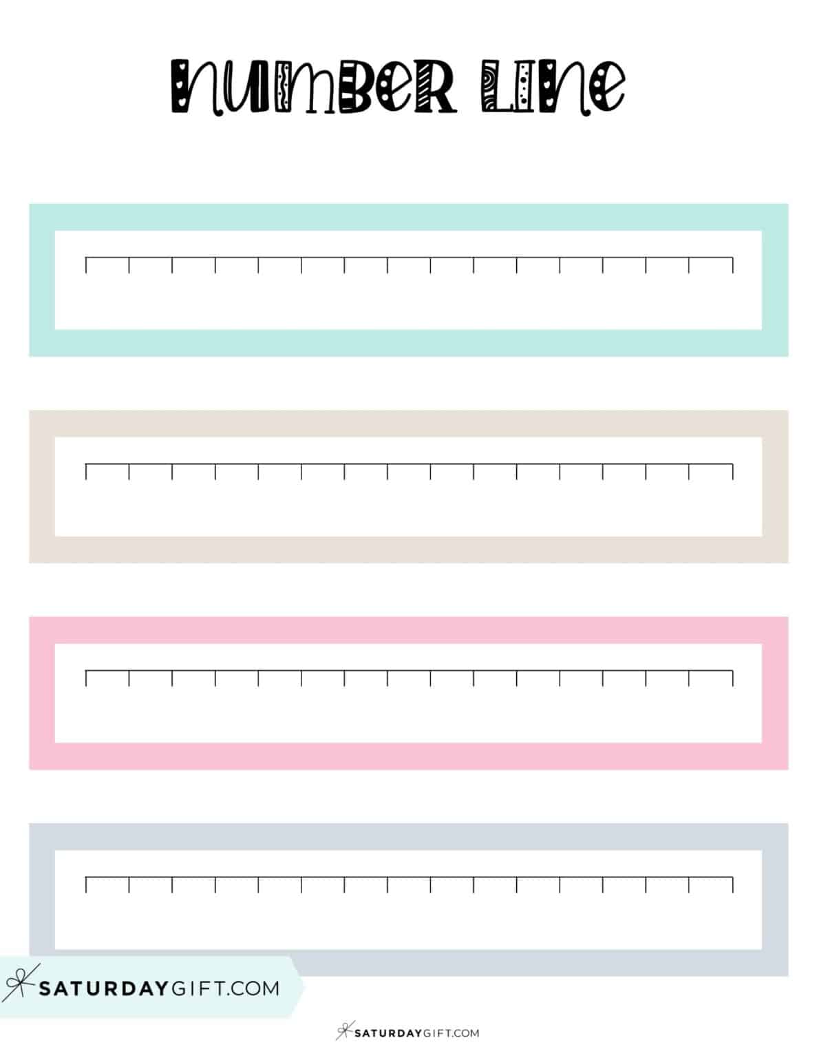 Number Line to 15 - 8 Cute & Free Printables and Blank Worksheets