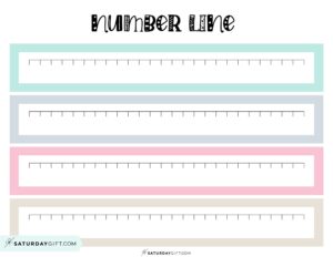 Number Line to 25 - 4 Cute & Free Printables and Blank Worksheets