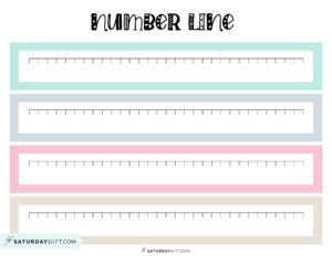Number Line to 30 - 4 Cute & Free Printables and Blank Worksheets