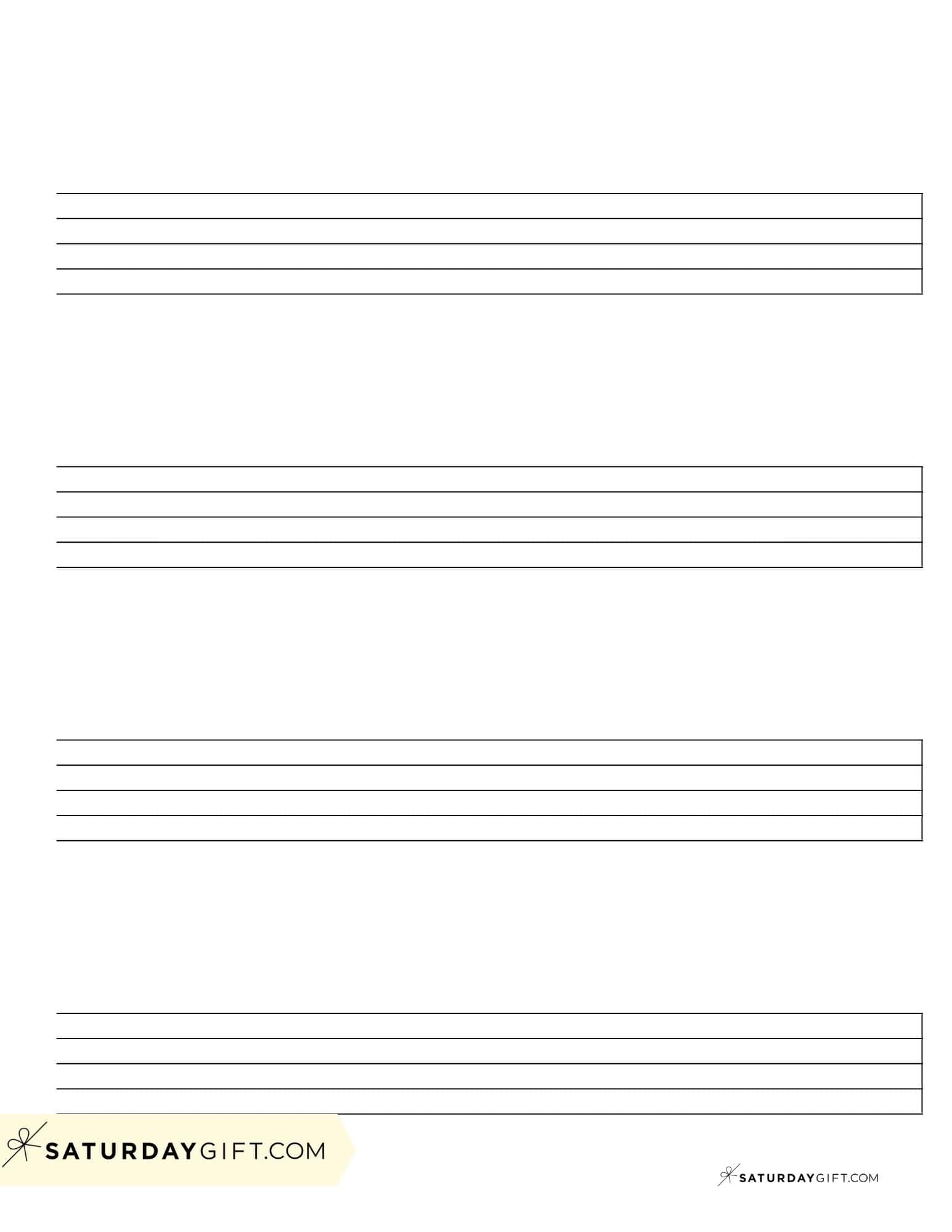 Blank Sheet Music - 100+ Free Printable Staff Paper Templates ...