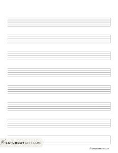 Blank Sheet Music - 100+ Free Printable Staff Paper Templates ...