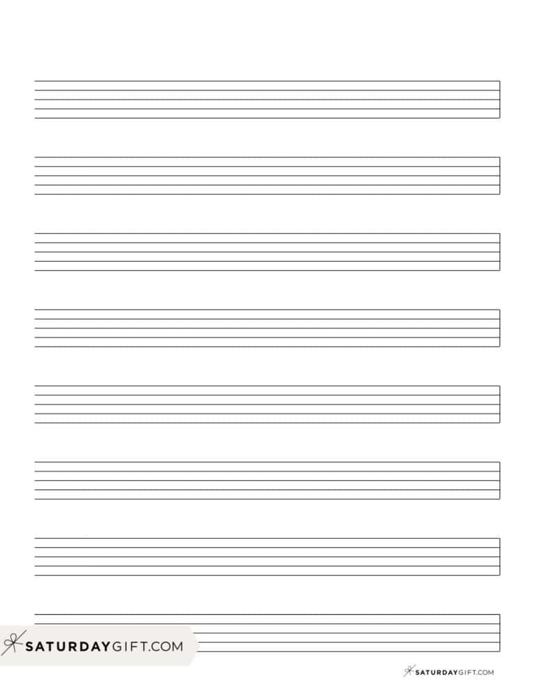 Blank Sheet Music - 100+ Free Printable Staff Paper Templates ...