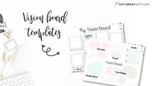 Vision Board Template - 27 Cute (&Free) Dream Board Printables