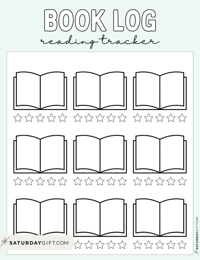 Free Book Tracker Templates - 35 Cute Reading Logs & Lists
