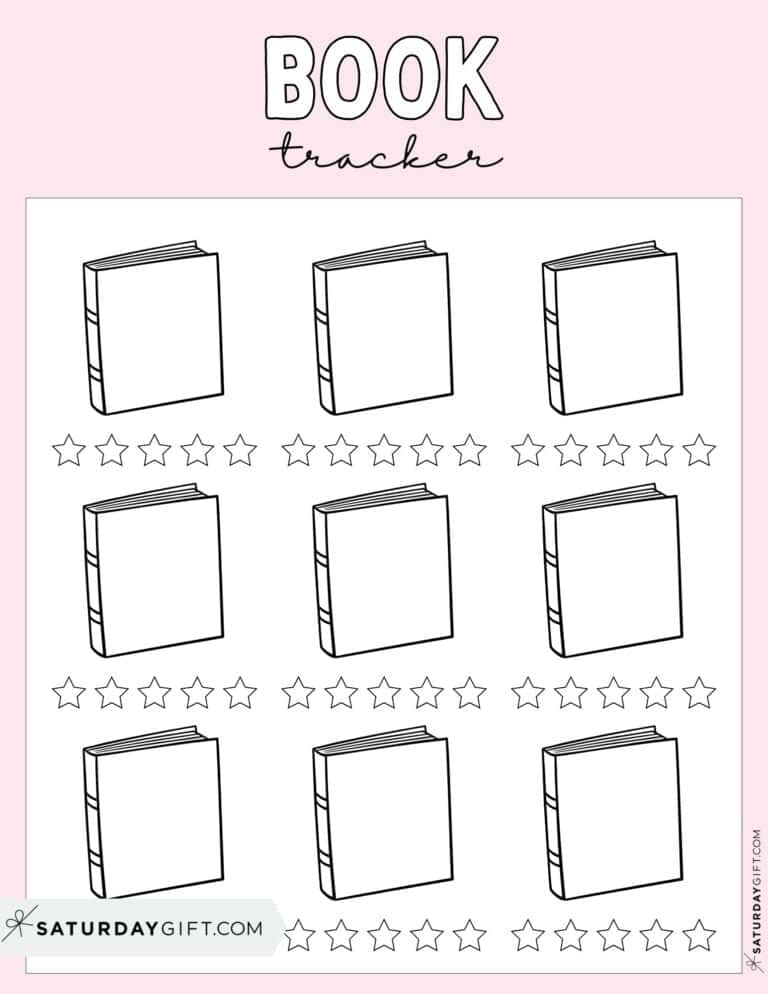 Free Book Tracker Templates - 35 Cute Reading Logs & Lists