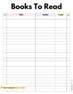 Free Book Tracker Templates - 35 Cute Reading Logs & Lists