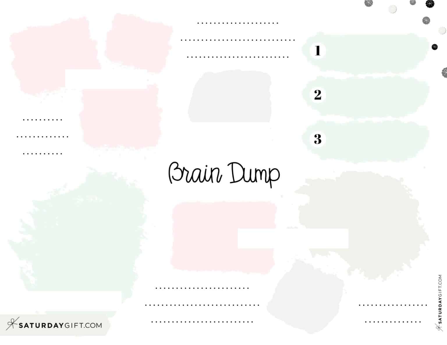 Brain Dump Worksheet - 23 Cute & Free Printables