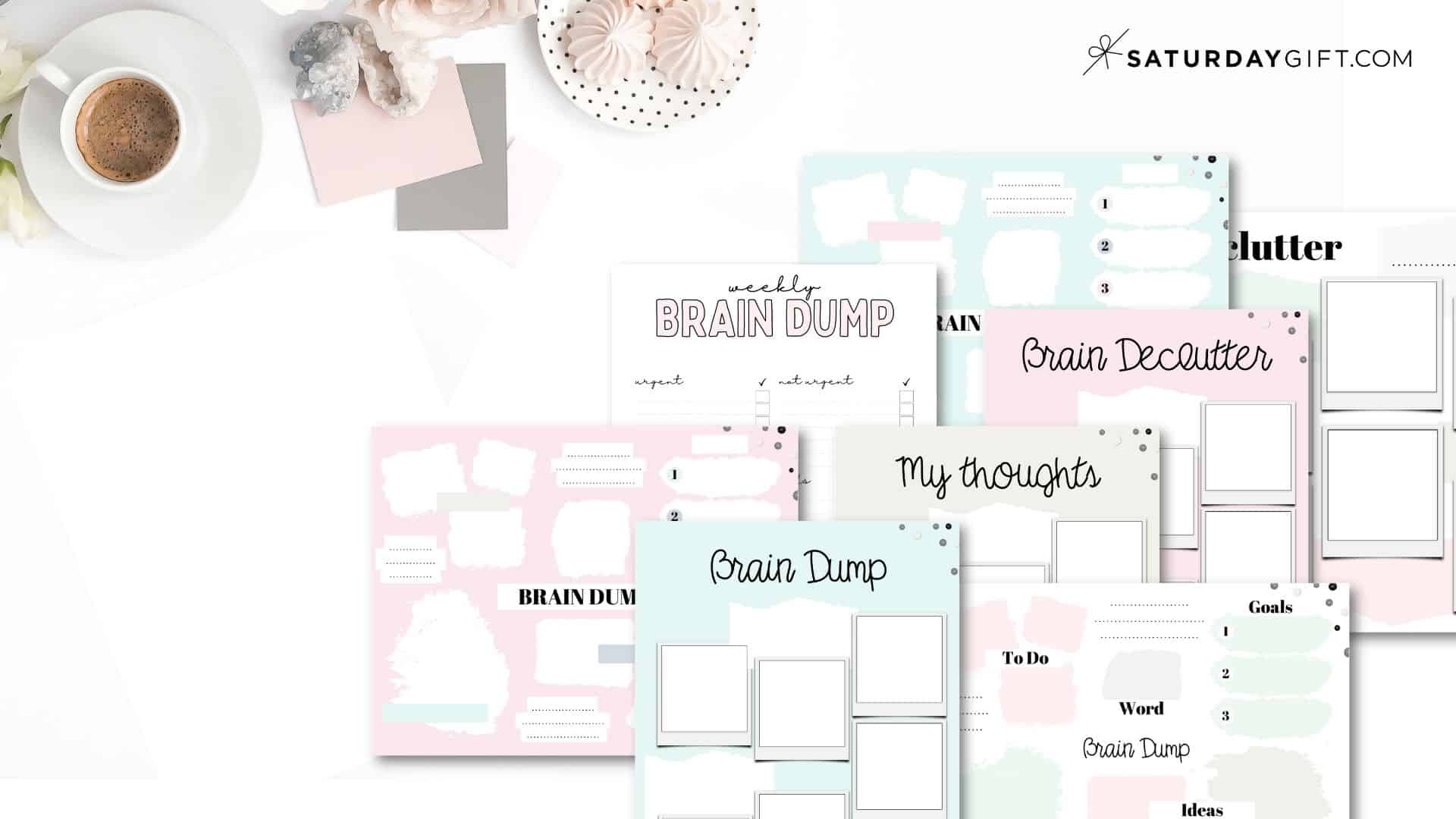 Brain Dump Worksheet - 23 Cute & Free Printables