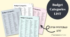 200+ Budgeting Categories + Budget Categories List PDF