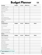 37 Budget Planners & Trackers - Cute & Free Printables