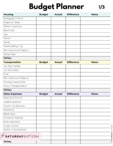 37 Budget Planners & Trackers - Cute & Free Printables