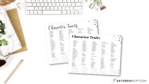 Character Traits List - 115+ Examples of Character Traits | SaturdayGift