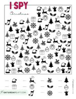 Christmas I Spy printable - Cute & Free | SaturdayGift