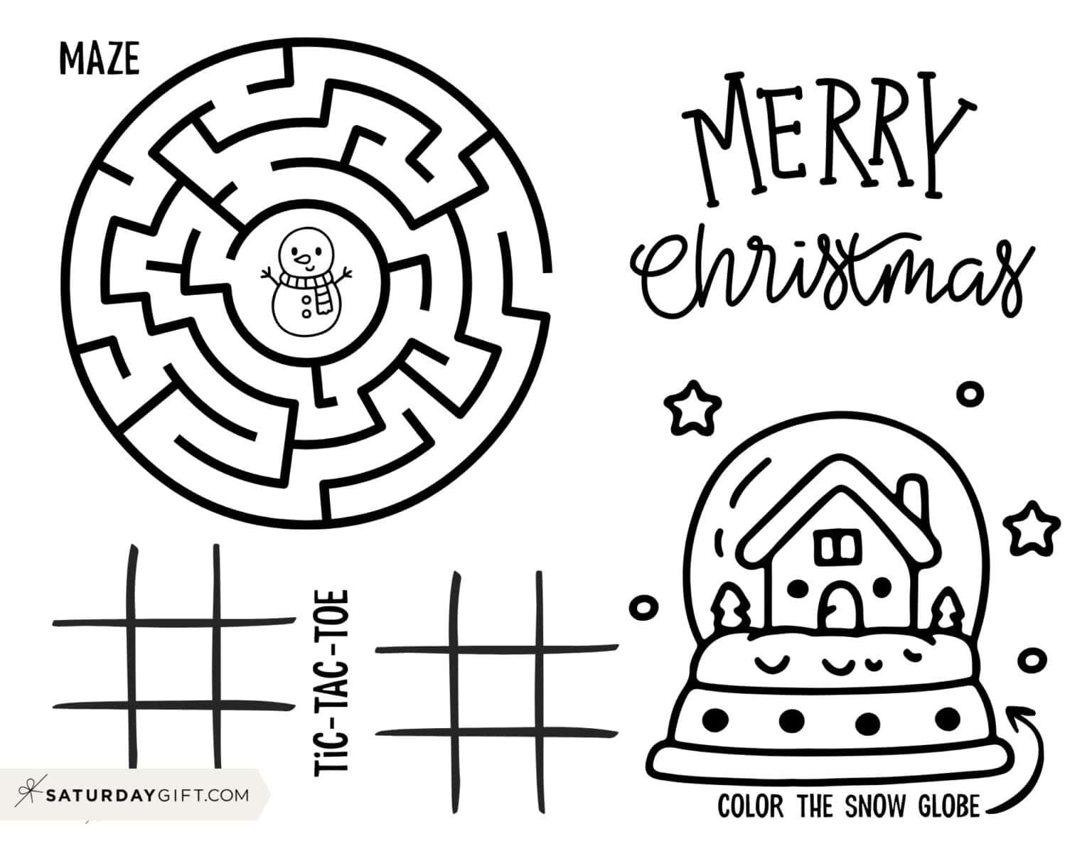 Christmas Placemats for Kids – 5 Cute & Free Printables