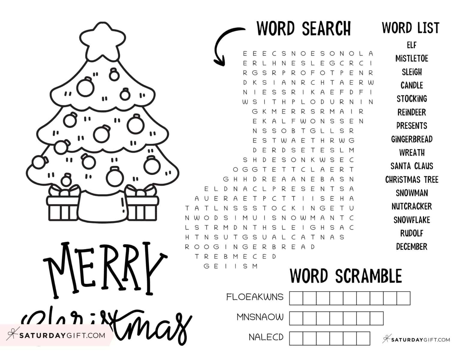 Christmas Placemats for Kids – 5 Cute & Free Printables