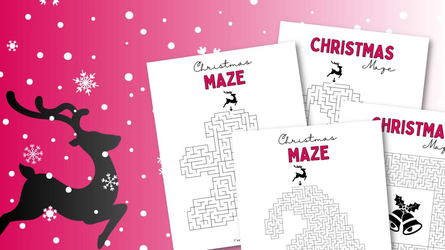 Christmas Maze Printable - Cute & Free Templates | SaturdayGift