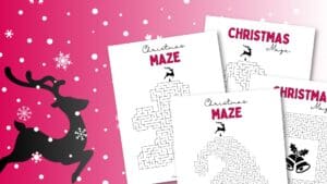 Christmas Maze Printable - Cute & Free Templates | SaturdayGift