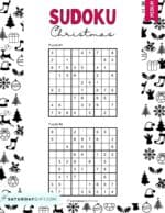 Christmas Sudoku Puzzles - Cute & Free Printables | SaturdayGift