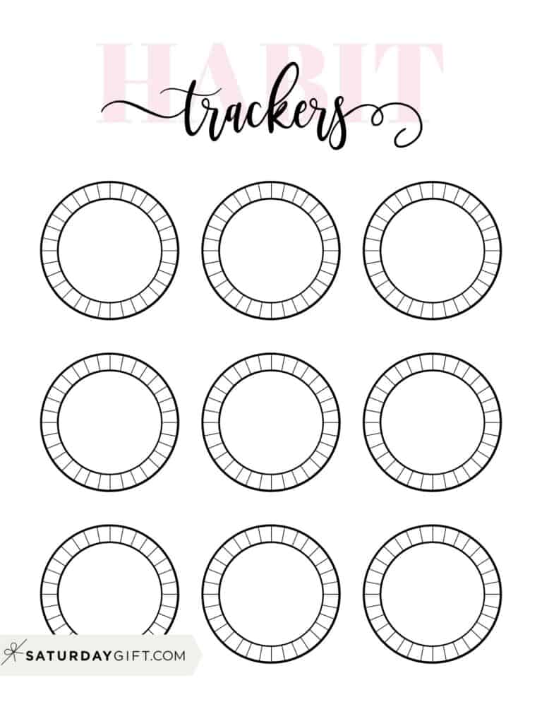 Habit Tracker Printable - 43 Cute & Free Printable Habit Trackers