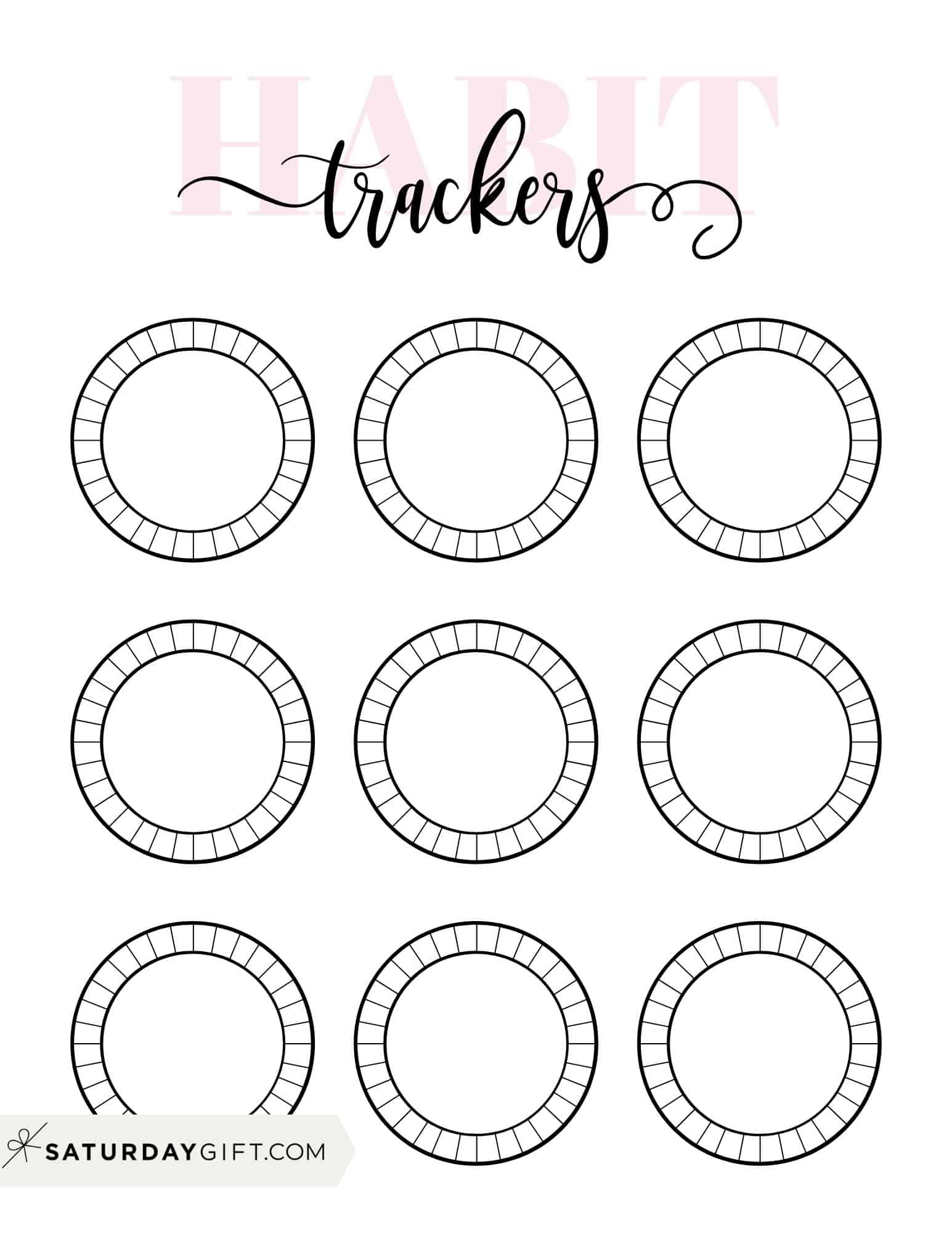 Habit Tracker Printable - 43 Cute & Free Printable Habit Trackers