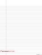 Lined Paper Printable Templates - 38 Free Printables | SaturdayGift