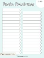 Brain Dump Worksheet - 23 Cute & Free Printables