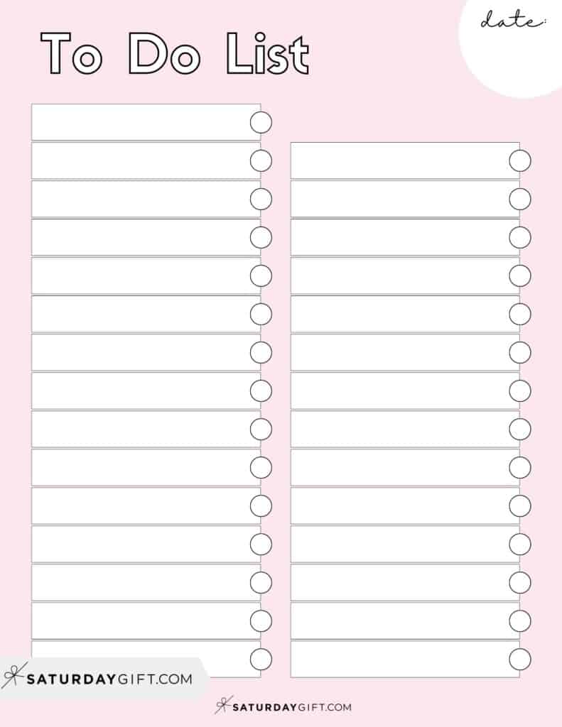 To Do List Template 29 Cute Free Printable To Do Lists
