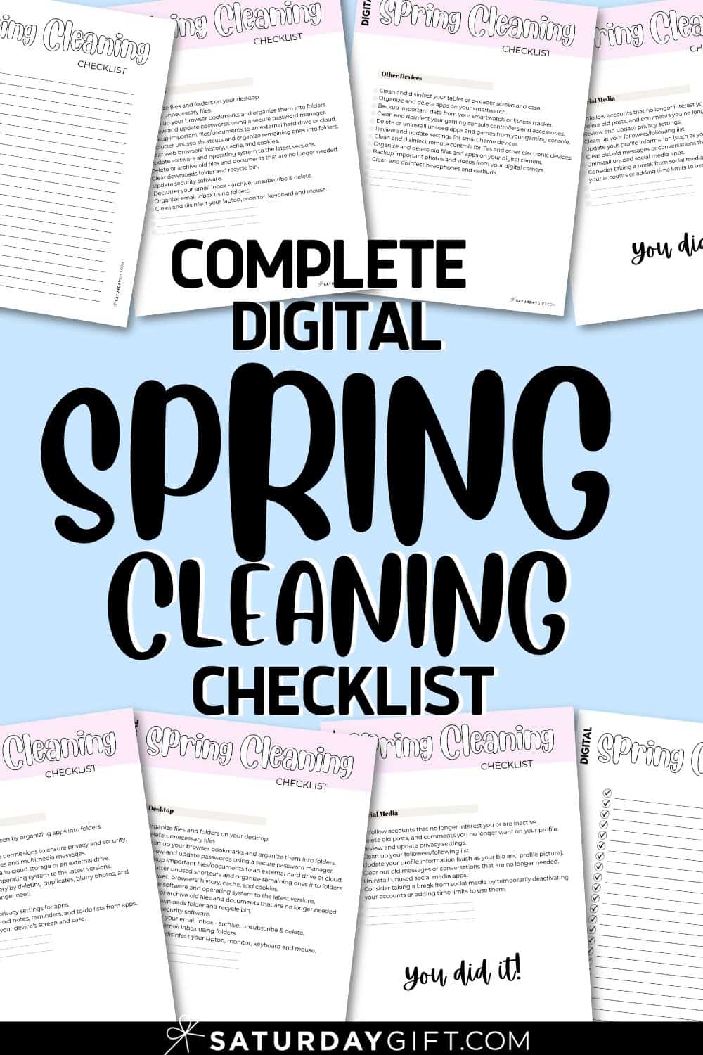 Digital Spring Cleaning Checklist: Clear Out Your Digital Clutter ...